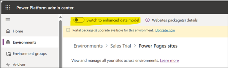 Power Pages: Convert Standard to Enhanced Data Model - AqualityCRM